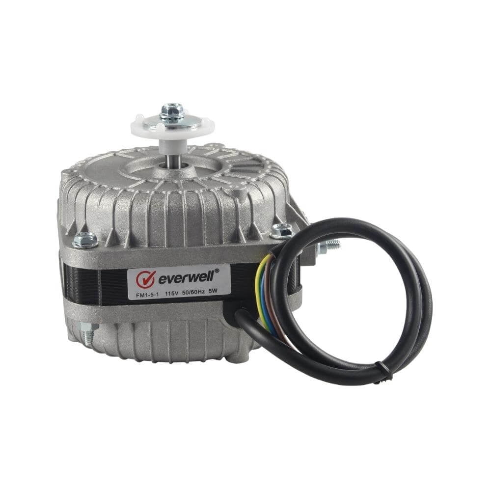 Everwell 10W, 115V, 60Hz, Square Shaded Pole Motor with Base and Fan ...