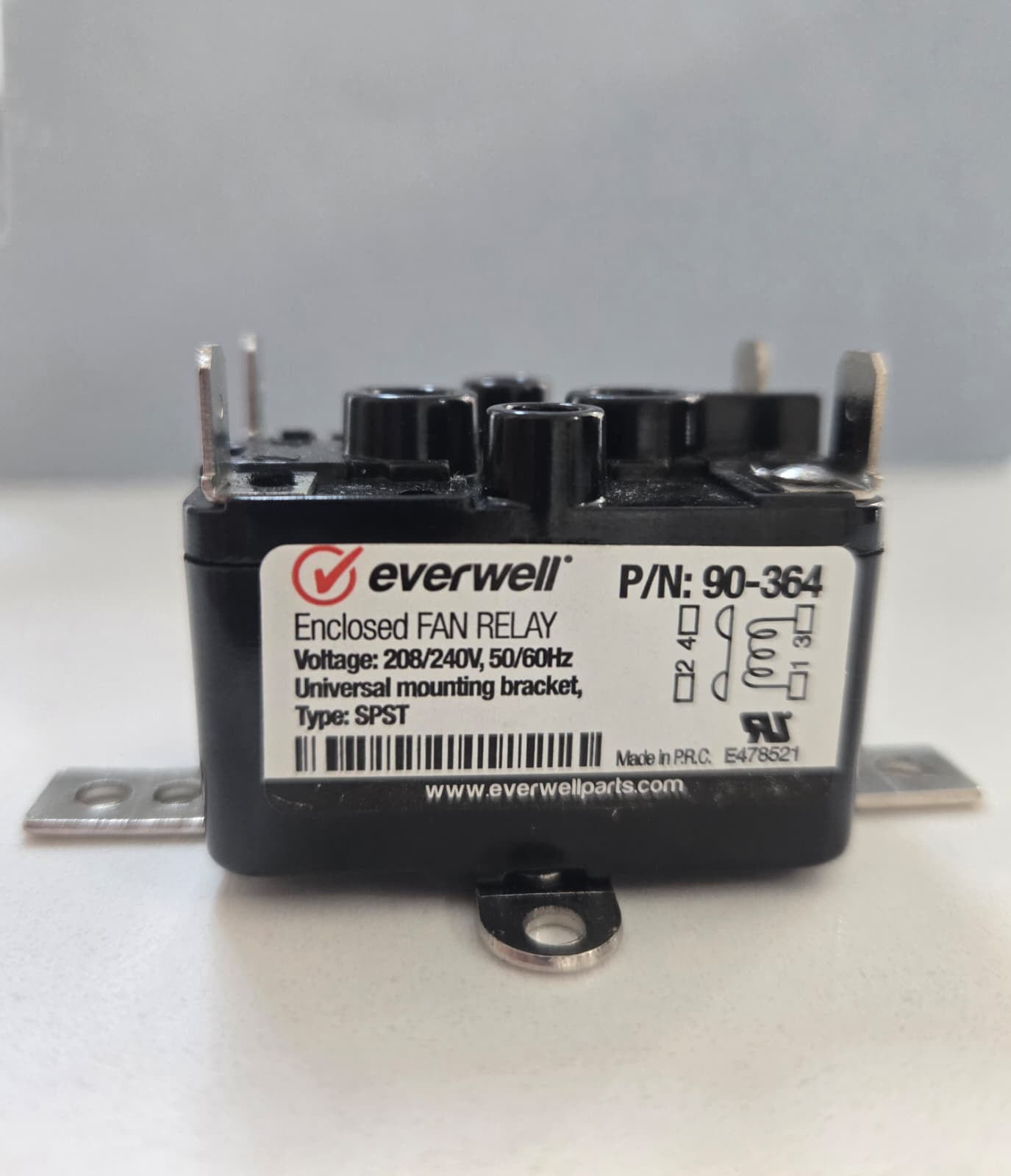 Everwell 90-364 – 208/240V Enclosed Fan Relay with Universal Mounting ...