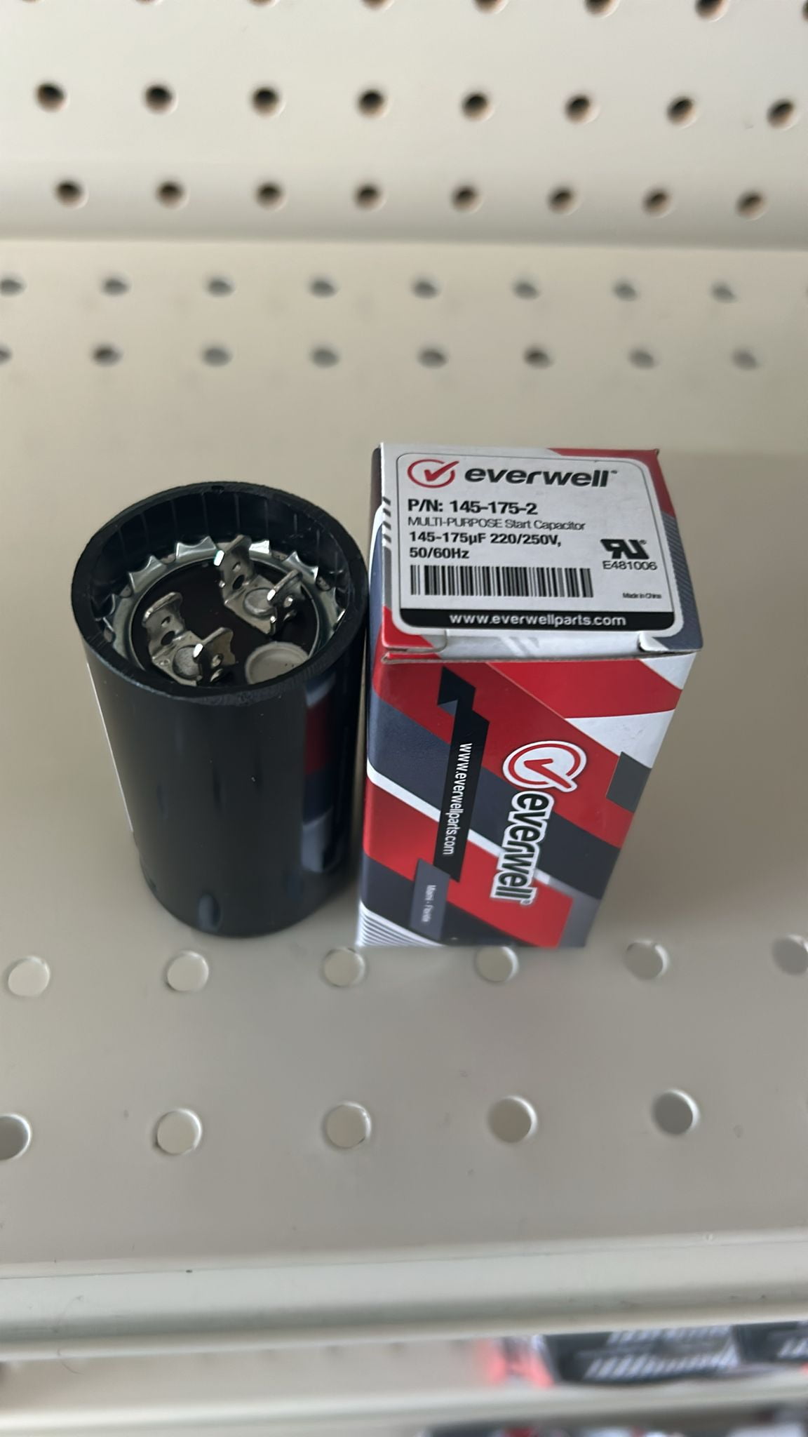 Everwell Multi-Purpose Start Capacitor 145-175µf x 220/250V AC 50/60 Hz ...