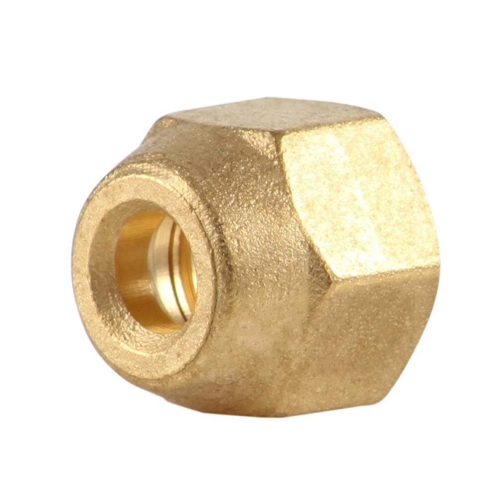 Everwell SN-12 Brass Flare Short Nut - 1/2", Heavy Duty, for HVAC ...