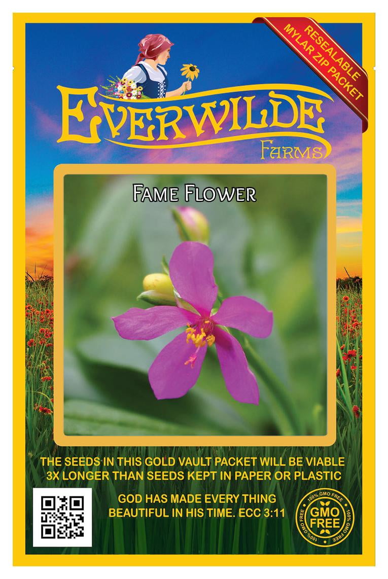 Everwilde Farms - 100 Fame Flower Native Wildflower Seeds - Gold Vault ...