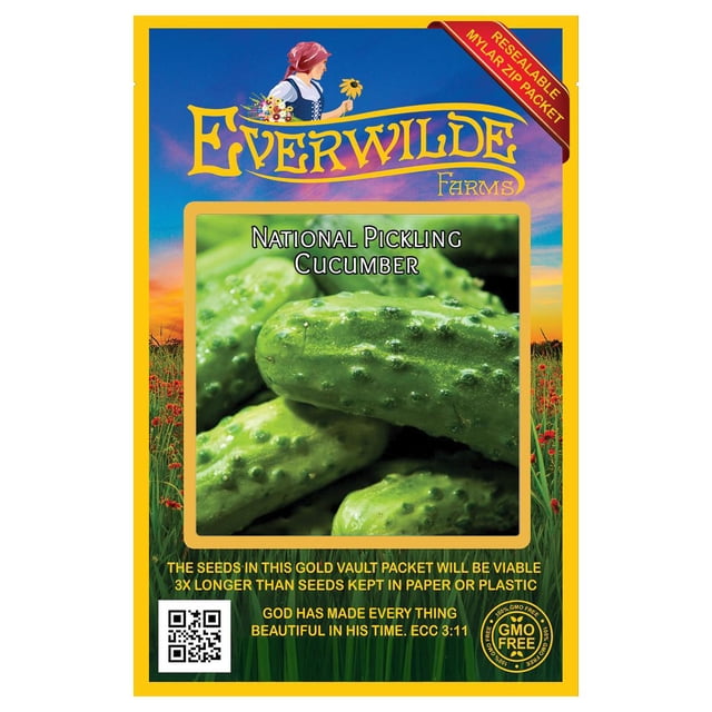 Everwilde Farms - 100 National Pickling Cucumber Seeds - Gold Vault ...