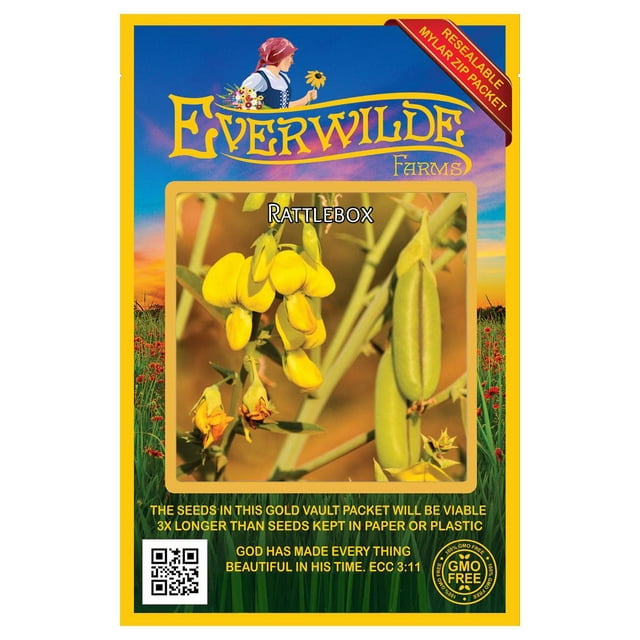 Everwilde Farms - 100 Rattlebox Native Wildflower Seeds - Gold Vault ...