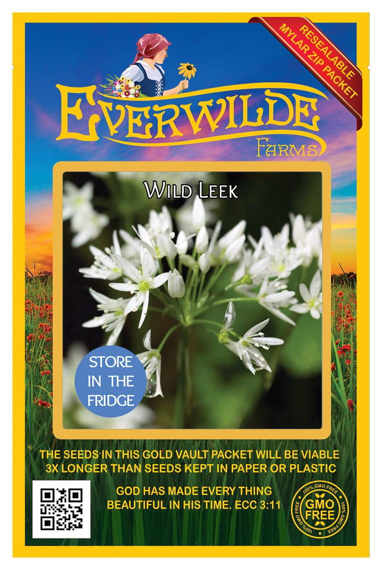 Everwilde Farms - 15 Wild Leek Native Wildflower Seeds - Gold Vault ...