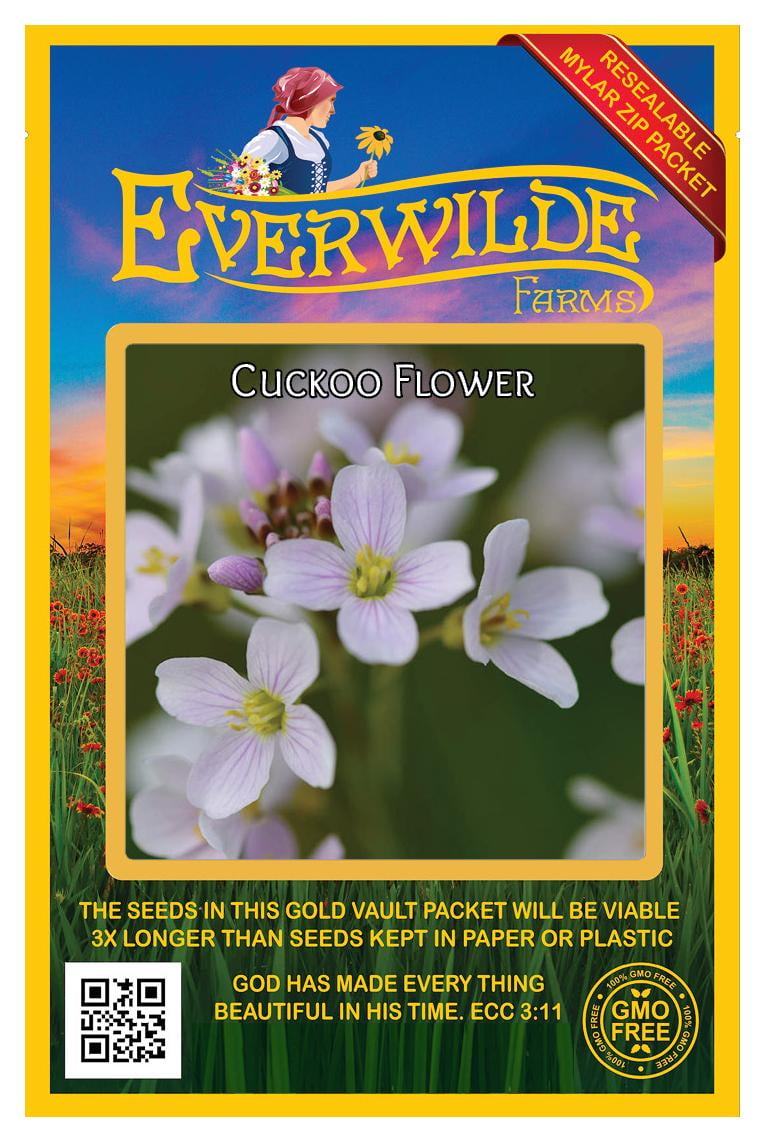 Everwilde Farms - 20 Cuckoo Flower Native Wildflower Seeds - Gold Vault ...