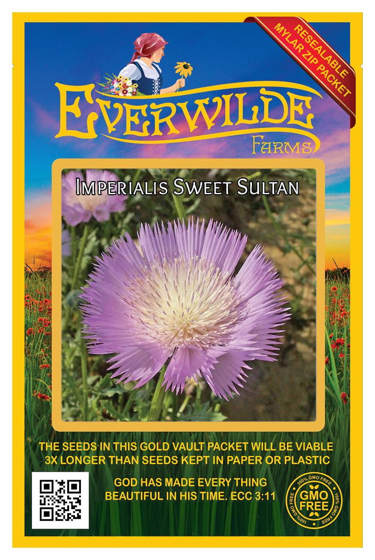 Everwilde Farms - 200 Imperialis Mixed Sweet Sultan Garden Flower Seeds ...