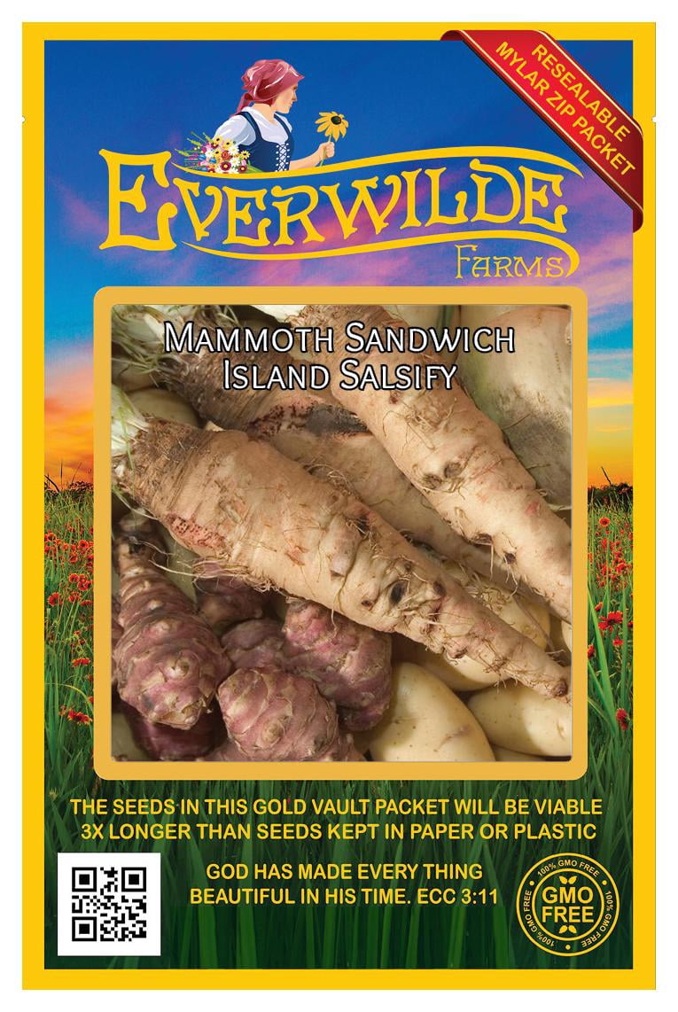 Everwilde Farms 200 Mammoth Sandwich Island Salsify Plant Seeds ...