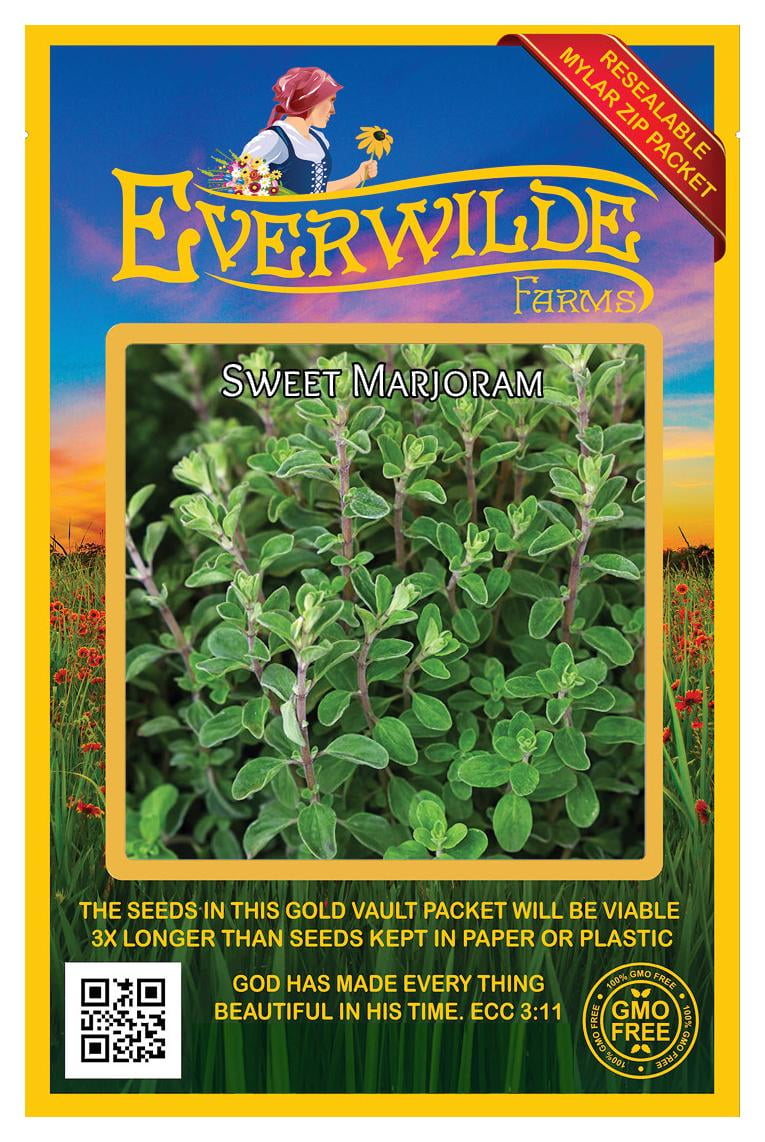 Everwilde Farms - Italian Sweet Marjoram Herb Seeds, 2000 Count - Gold ...