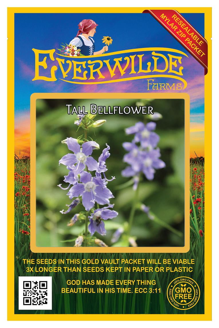 Everwilde Farms - 2000 Tall Bellflower Native Wildflower Seeds - Gold ...