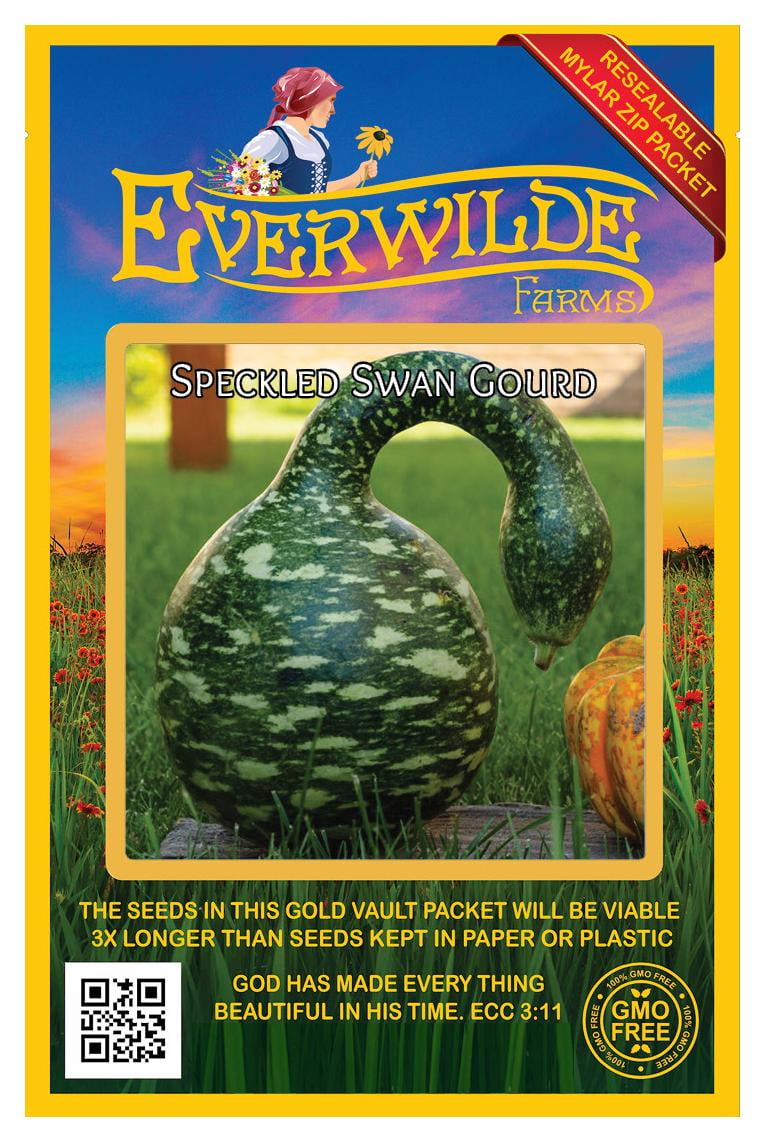 Everwilde Farms 25 Speckled Swan Gourd Plant Seeds - Walmart.com