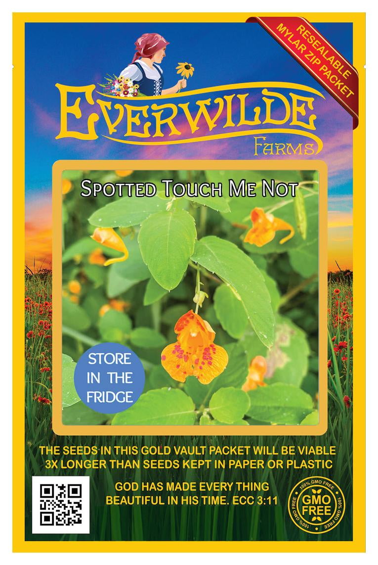 Everwilde Farms - 25 Spotted Touch Me Not Wild Garden Flower Seeds for ...