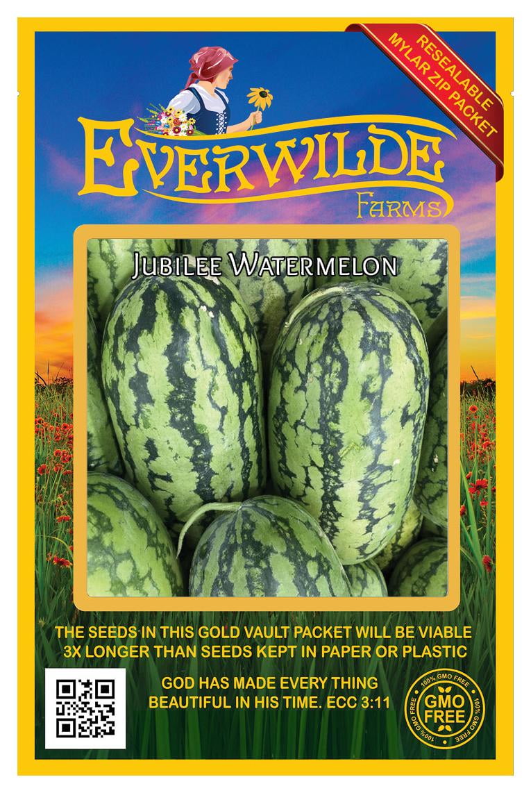 Everwilde Farms 40 Jubilee Watermelon Plant Seeds, Heirloom - Walmart.com