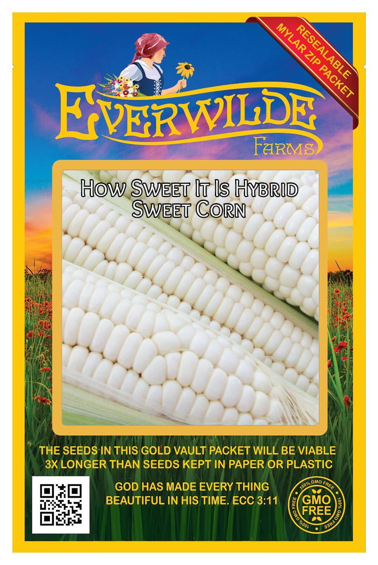 Everwilde Farms' How Sweet It Is F1 Hybrid Sweet Corn Seeds, Indian ...