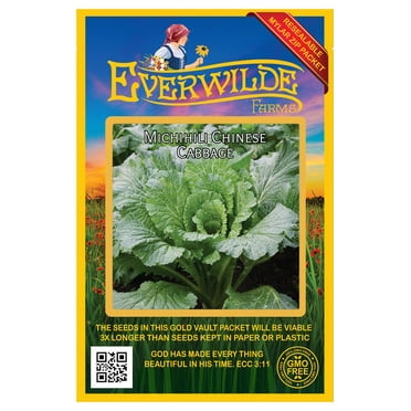 Cabbage Chinese Michihili Heirloom Vegetable 2,000 Seeds - Walmart.com