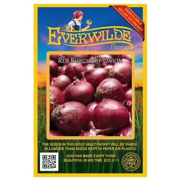 Onion Seeds - Shonan Red - 1 g Packet ~306 Seeds - Non-GMO, Heirloom ...