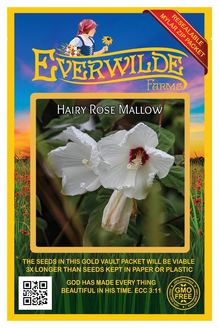 Everwilde Farms - 75 Hairy Rose Mallow Native Wildflower Seeds - Gold ...