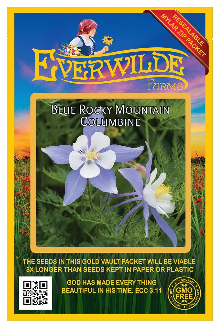 Everwilde Farms - 800 Blue Rocky Mountain Columbine Native Wildflower ...