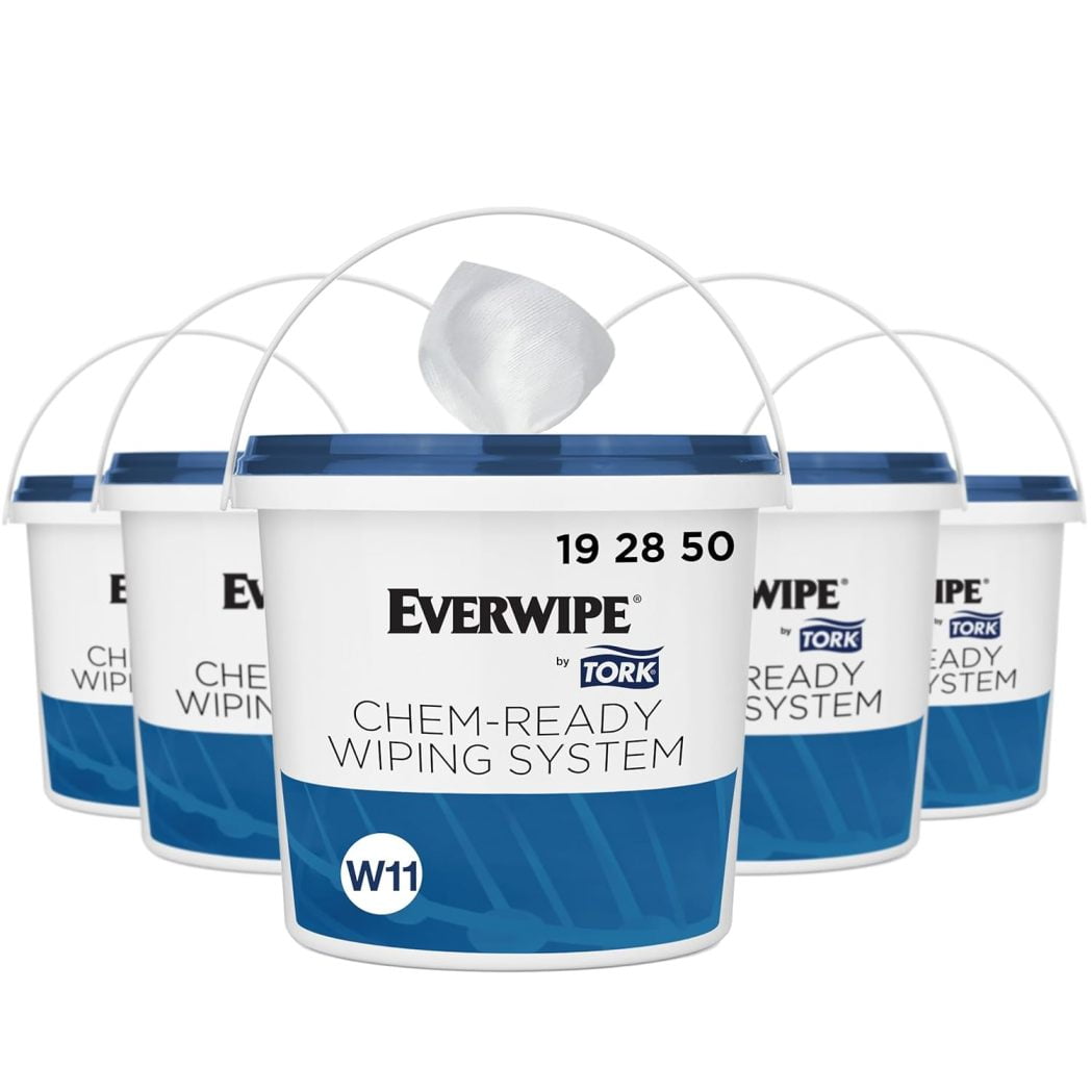 Everwipe CR-BKT-5-PR Chem-Ready Mobile Bucket , Preprinted, 5/Carton ...