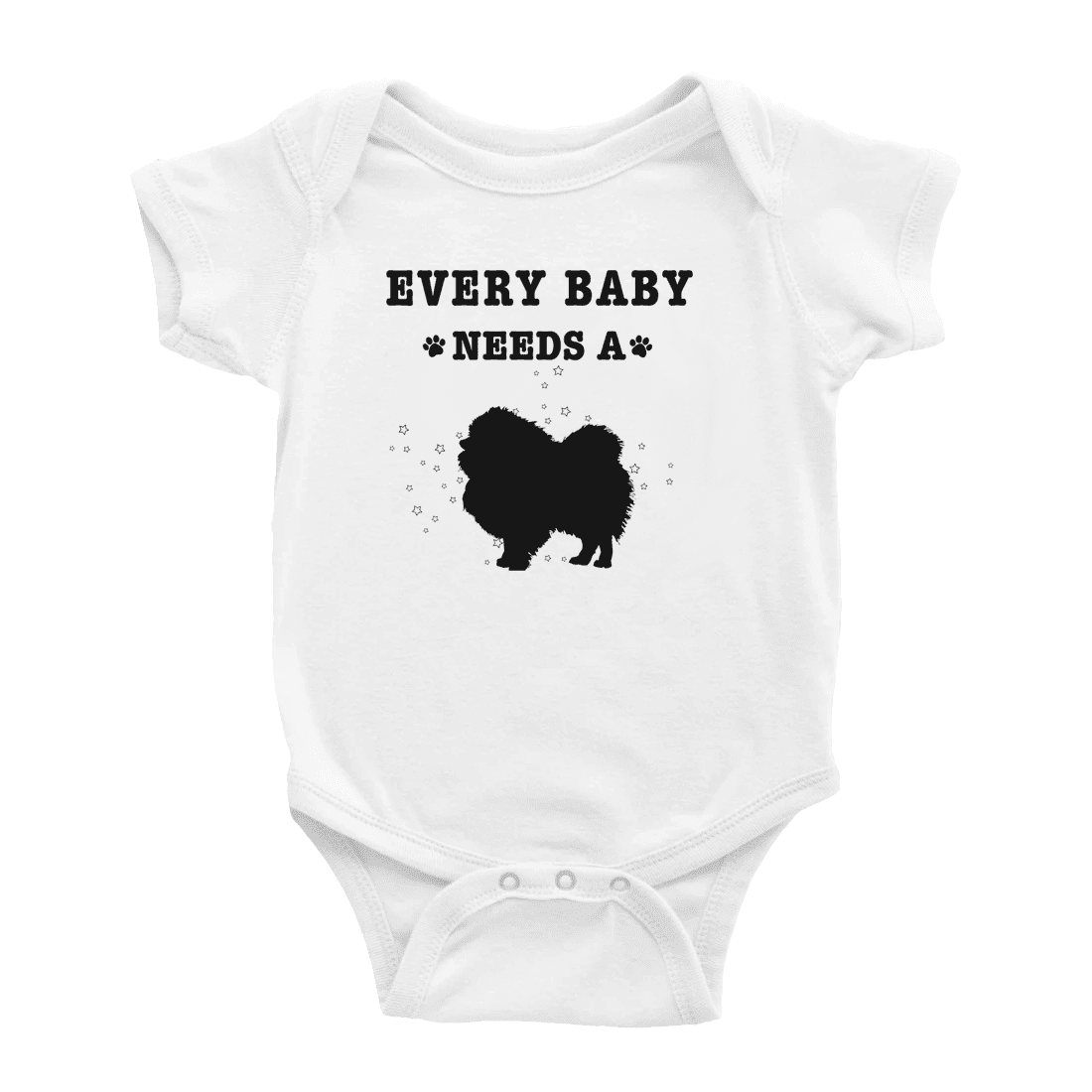 Every Baby Needs A Keeshond Dog Cute Baby Romper For Boy Girl 0-3 ...