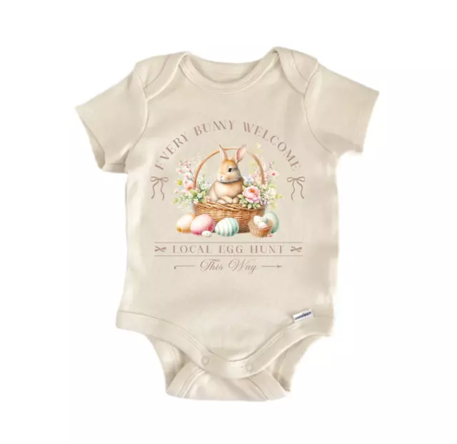 Every Bunny Welcome Easter Bunny Rabbit Spring Baby Boy Girl Clothes ...