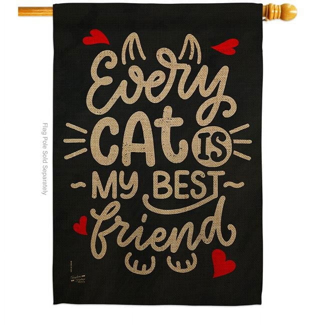 Every Cat Animals 28 x 40 in. Double-Sided Decorative Vertical House ...