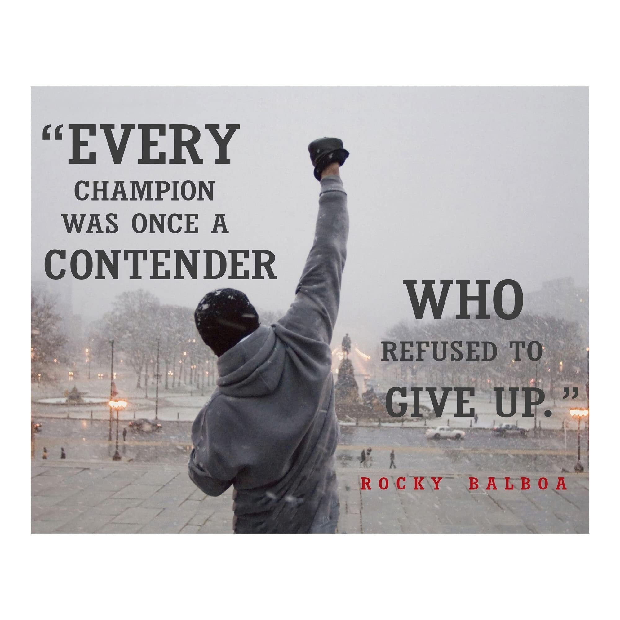 "Every Champion" Inspirational Wall Art Motivational Quote Poster for ...