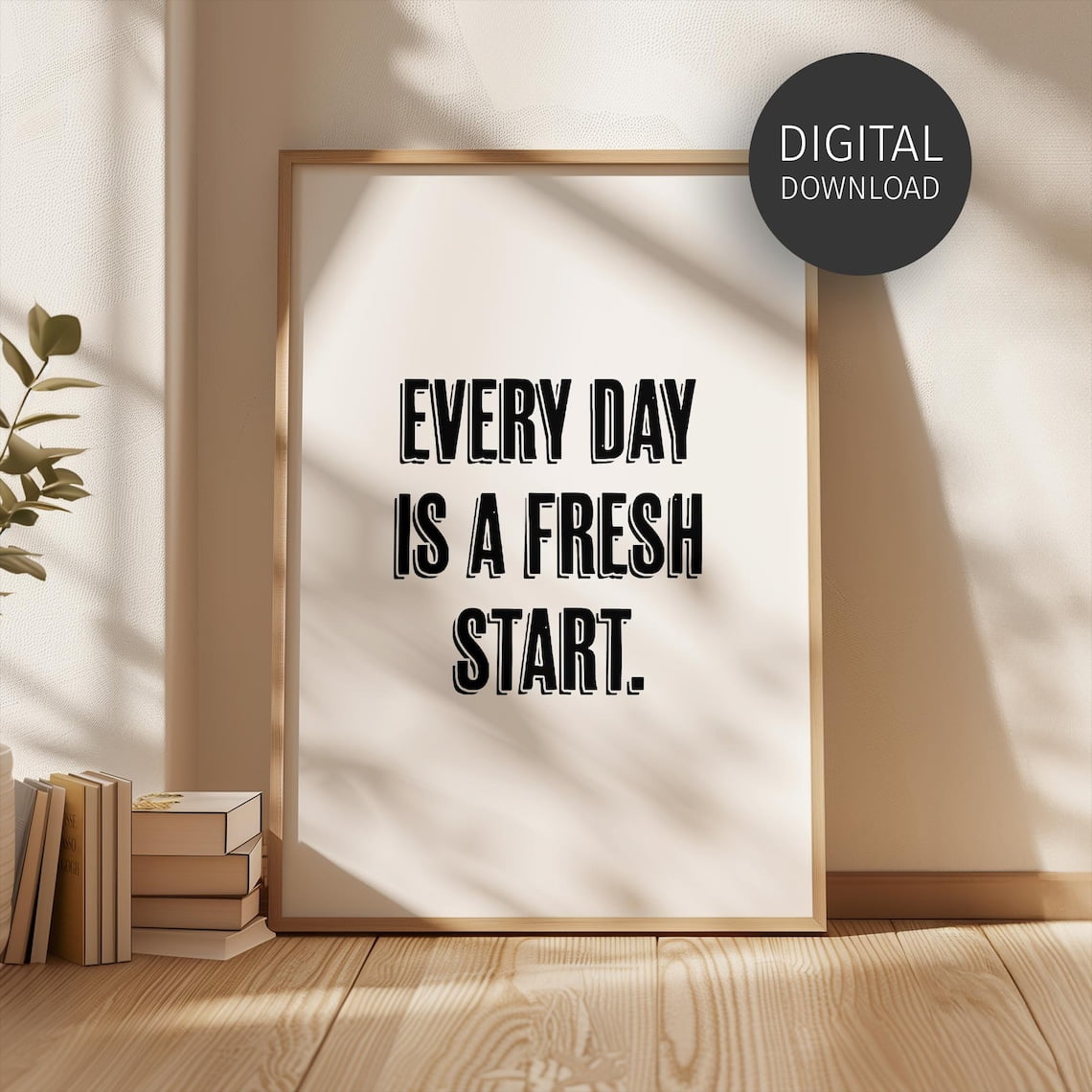 Every Day Is A Fresh Start Poster, Classroom Poster, Wall Art For ...