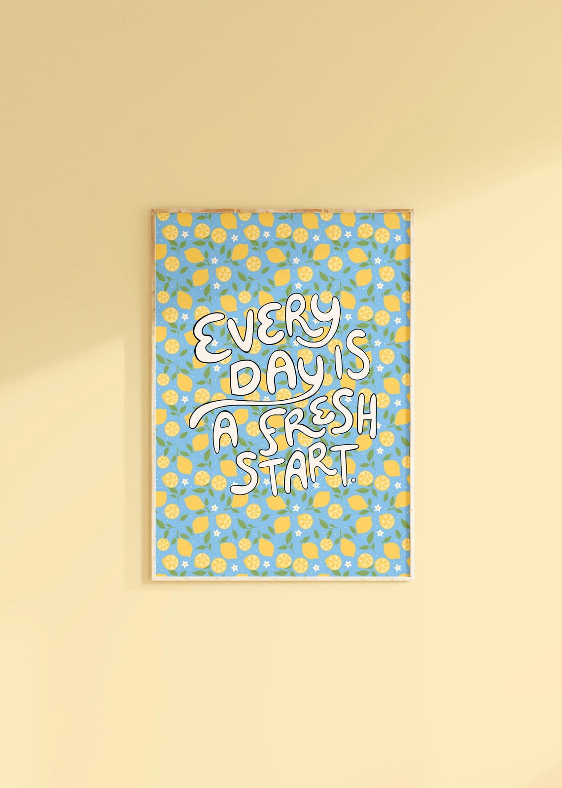 Every Day Fresh Start Poster, Unframed Size 16x24 - Walmart.com
