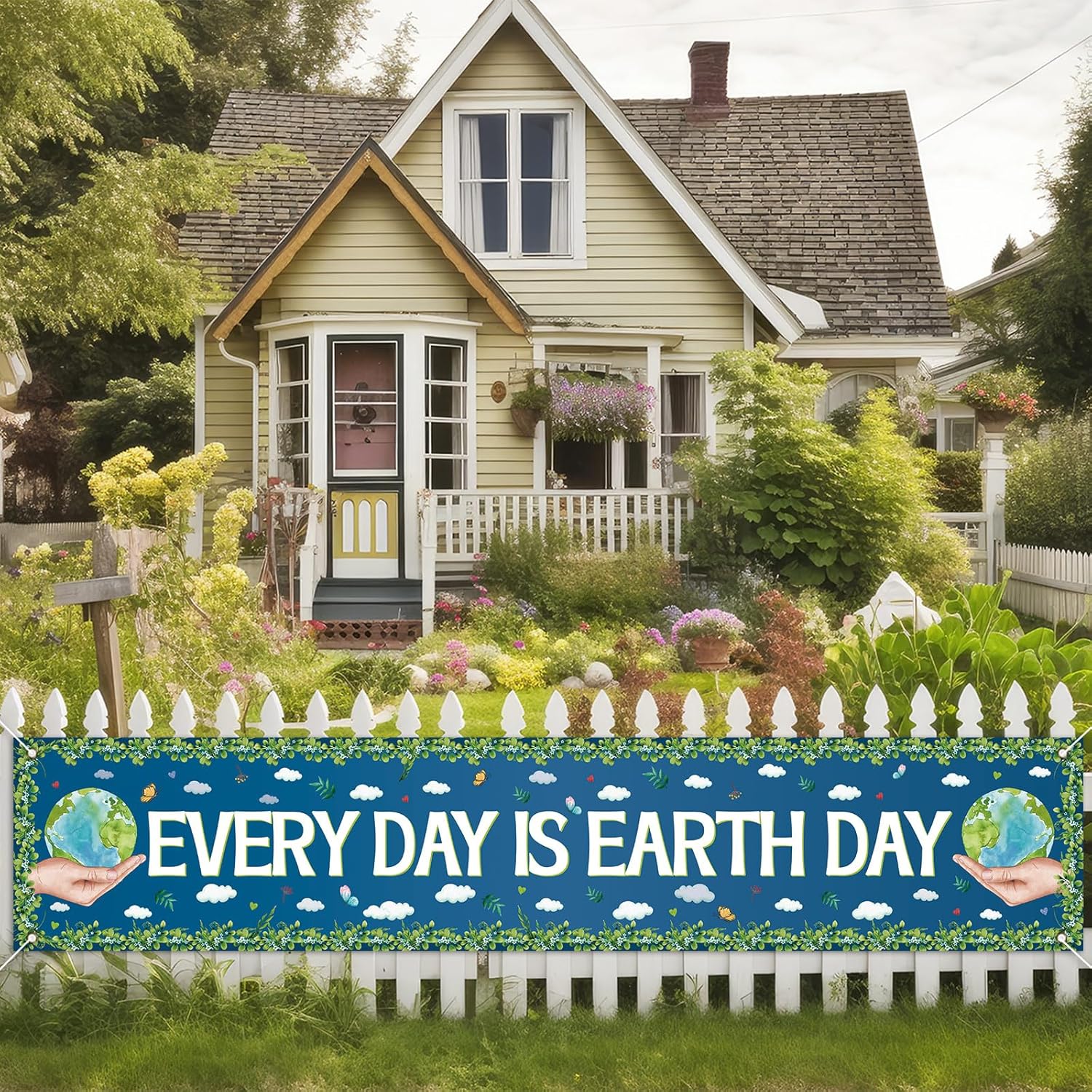 Every Day Is Earth Day Banner for Fence April 22 Environmental ...