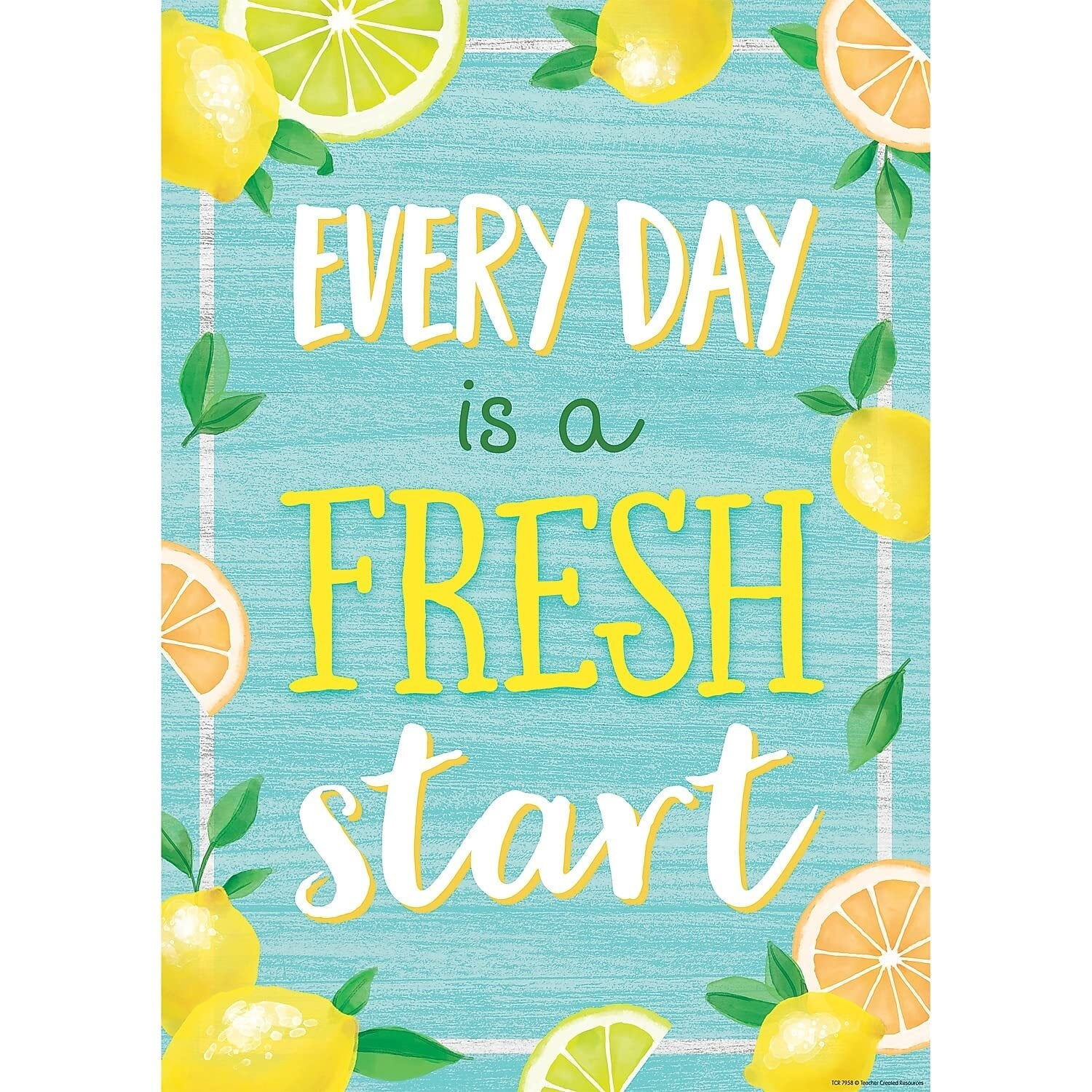 Every Day Is a Fresh Start Positive Poster - Walmart.com