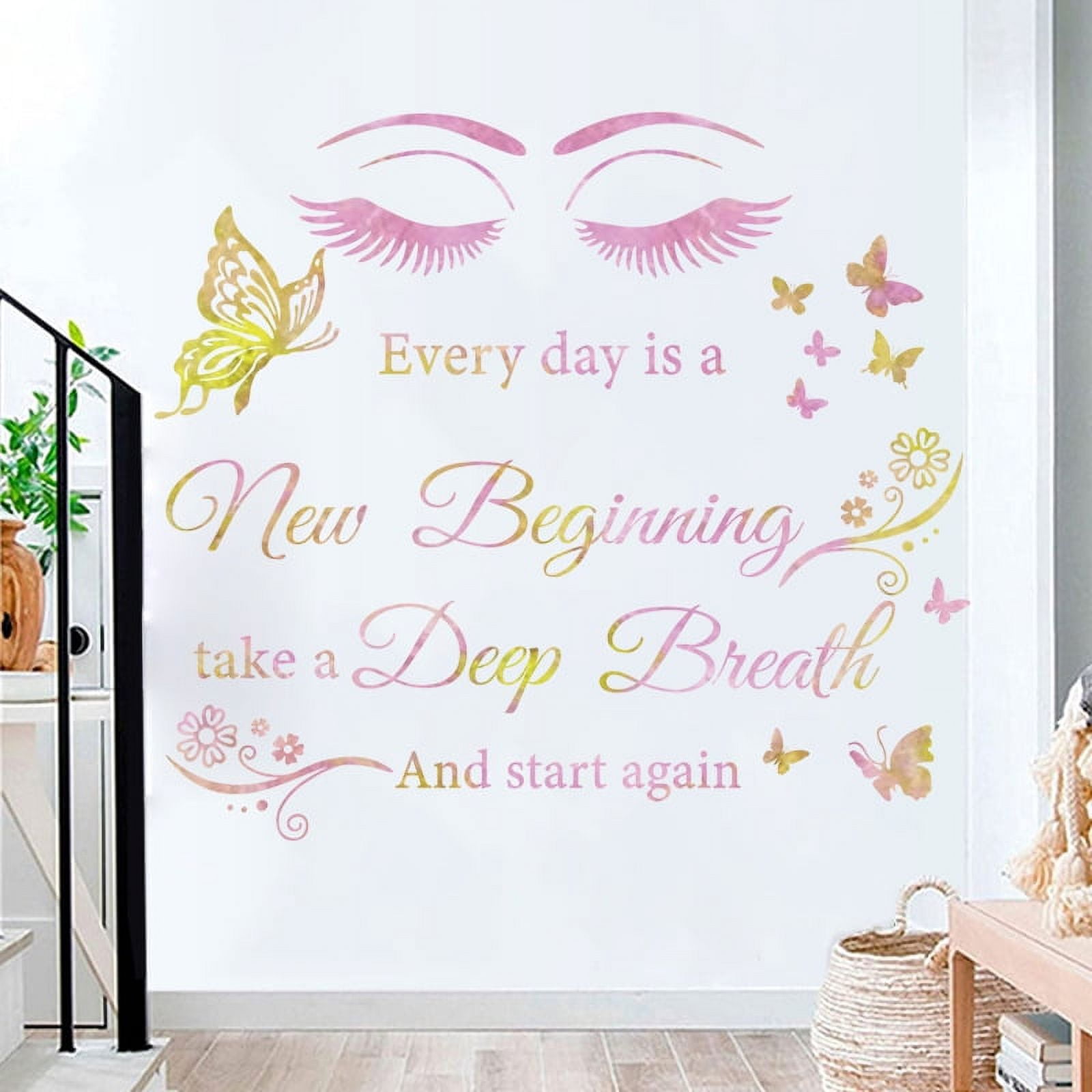 Every Day New Beginning Quotes Wall Decal Wall Sticker Wall Decal Wall ...