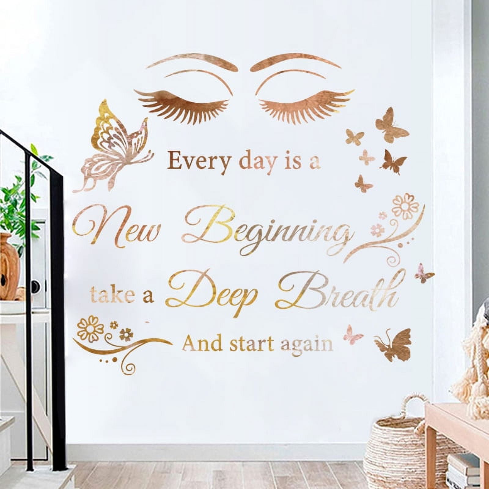Every Day New Beginning Quotes Wall Decal Wall Sticker Wall Decal Wall ...