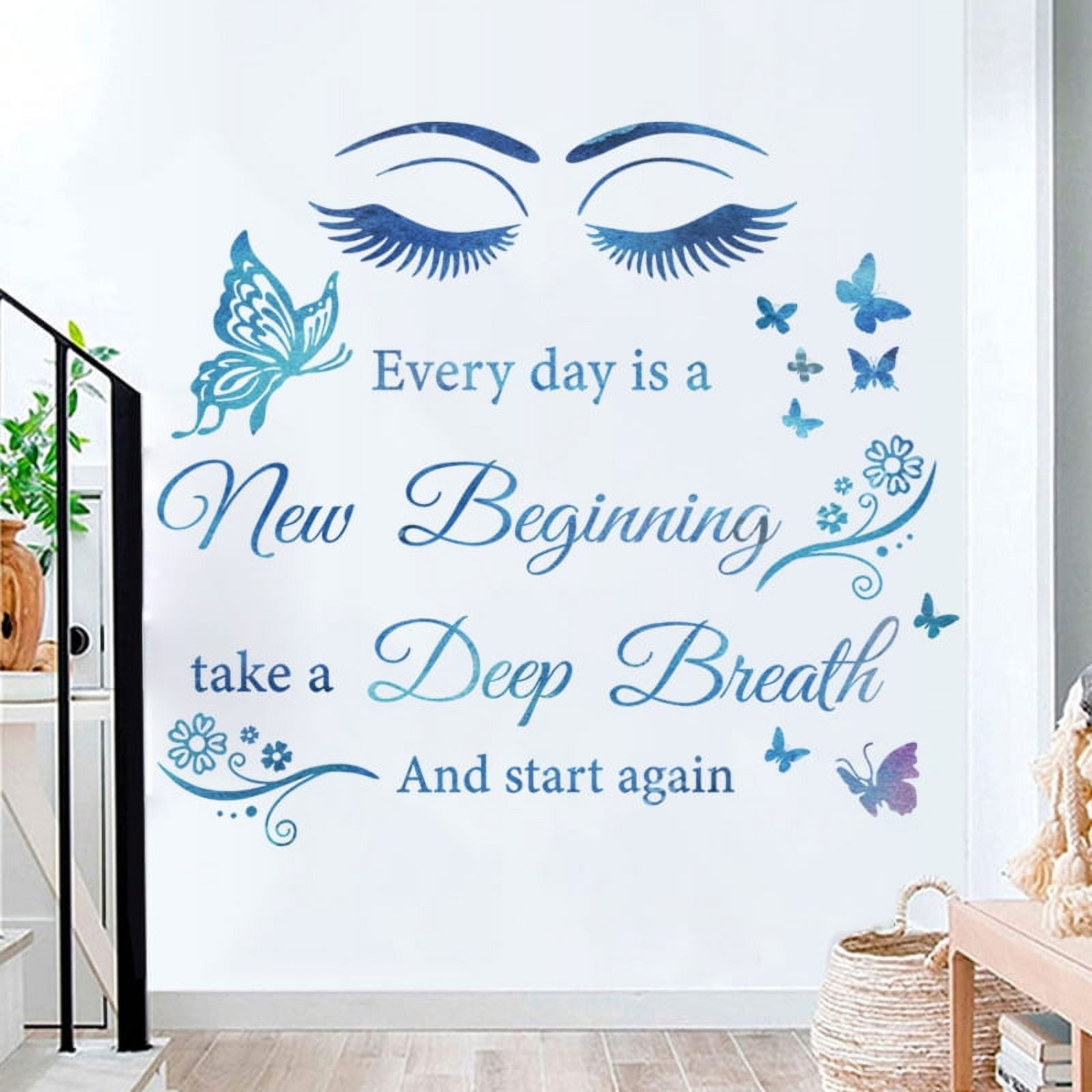 Every Day New Beginning Quotes Wall Decal Wall Sticker Wall Decal Wall ...