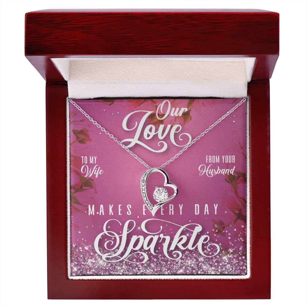 Every Day Sparkle, Forever Love Necklace, To Wife, Forever Love ...