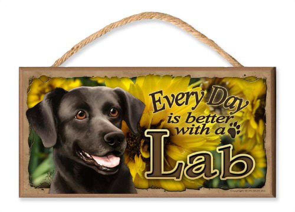 Every Day is Better With A Black Labrador Retriever "Flower Theme ...