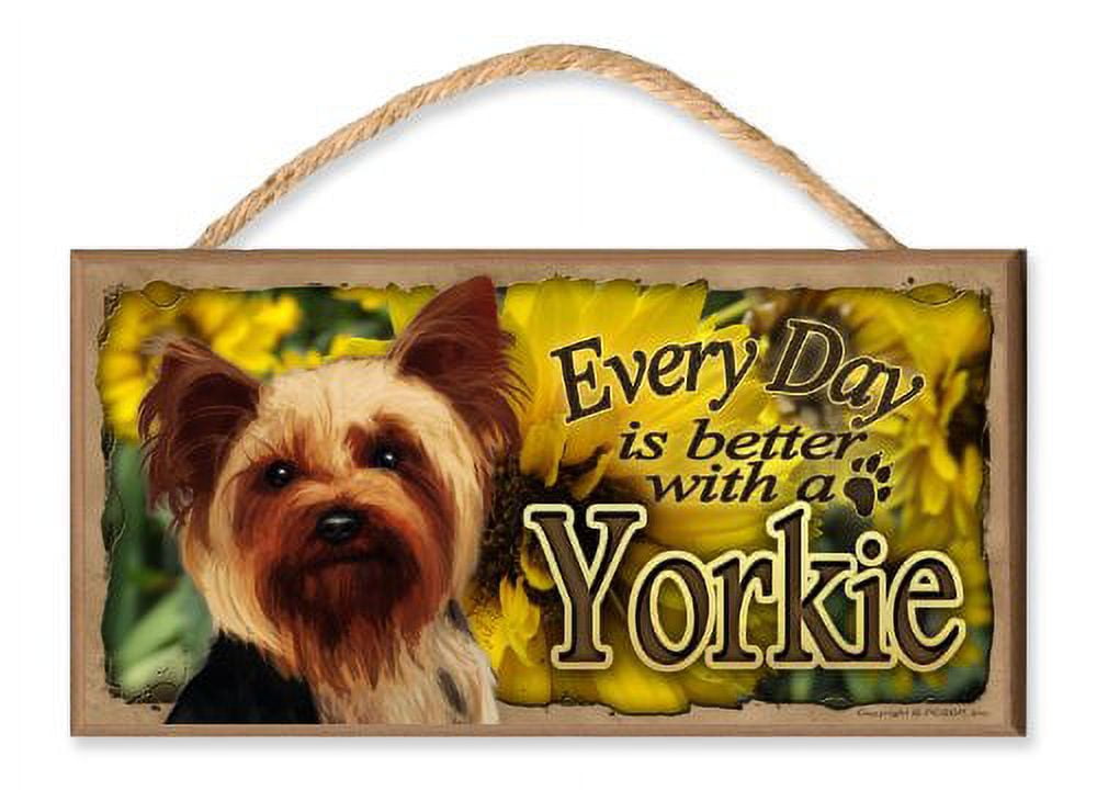 Every Day is Better With A Yorkshire Terrier (Yorkie) "Flower Theme ...