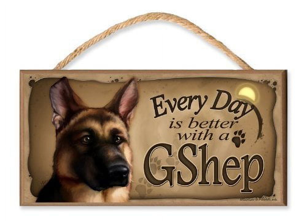 Every Day is Better With a Gshep (German Shepherd) Wooden Dog Sign ...