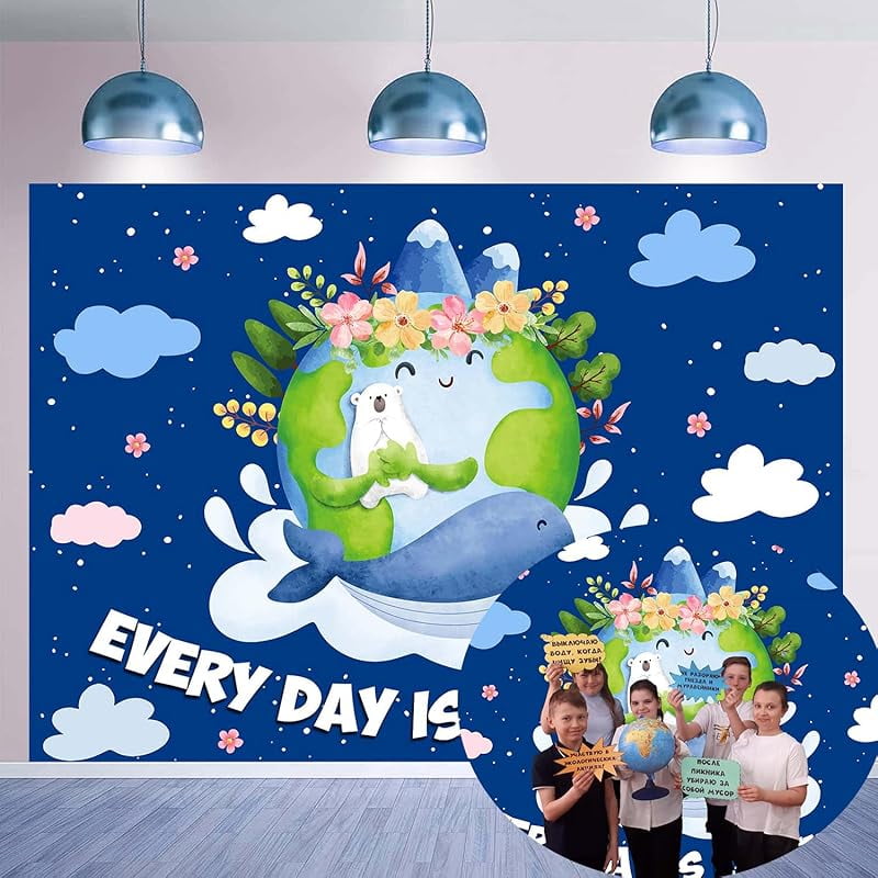 Every Day is Earth Day Backdrop Earth Day Background for Photography ...