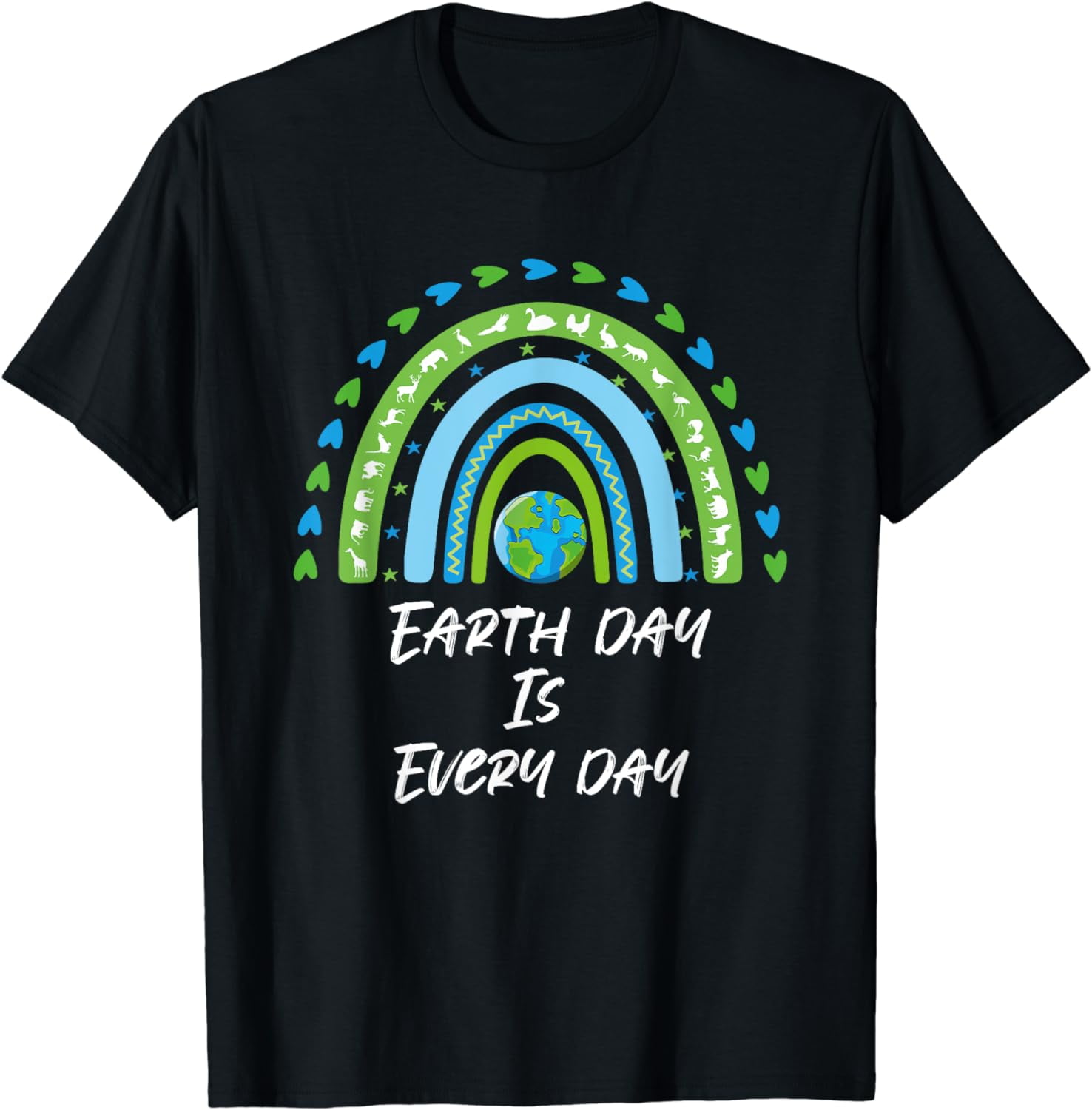 Every Day is Earth Day Planet Save Environment T-Shirt - Walmart.com