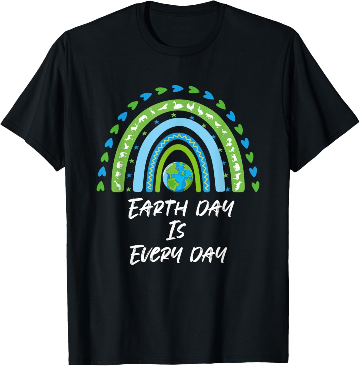 Every Day is Earth Day Planet Save Environment T-Shirt - Walmart.com