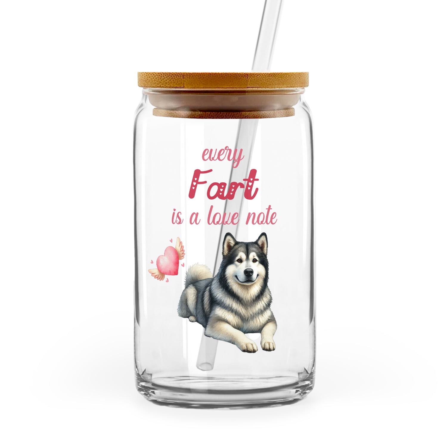 Every Fart is Love Note Alaskan Malamute Guilty Face Happy Valentine's ...