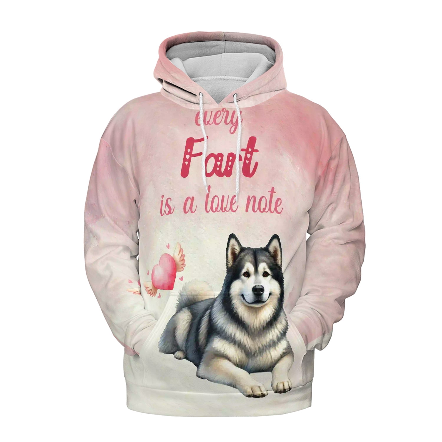 Every Fart is Love Note Alaskan Malamute Guilty Face Happy Valentine's ...