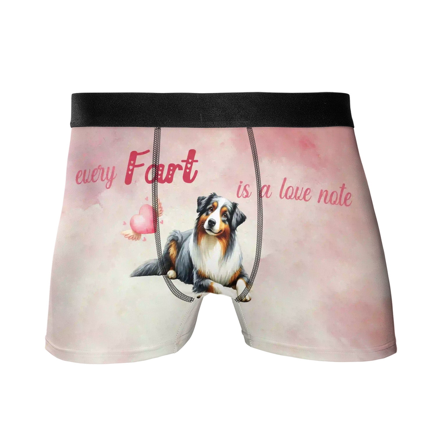 Every Fart is Love Note Australian Shepherd Guilty Face Happy Valentine ...