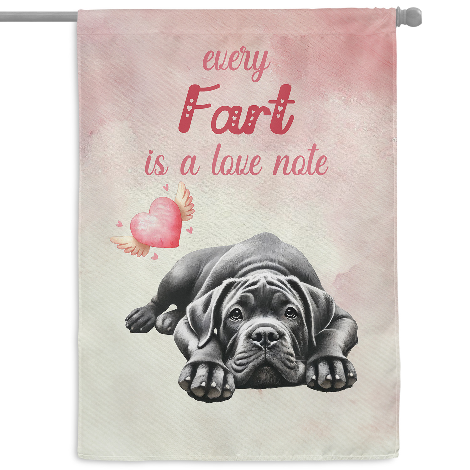 Every Fart is Love Note Cane Corso Guilty Face Happy Valentine's House ...