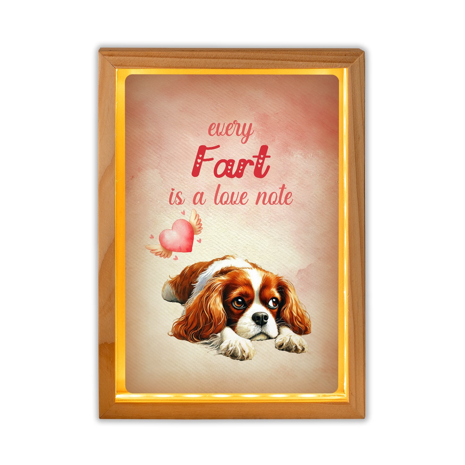 Every Fart is Love Note Cavalier King Charles Spaniel Guilty Face ...