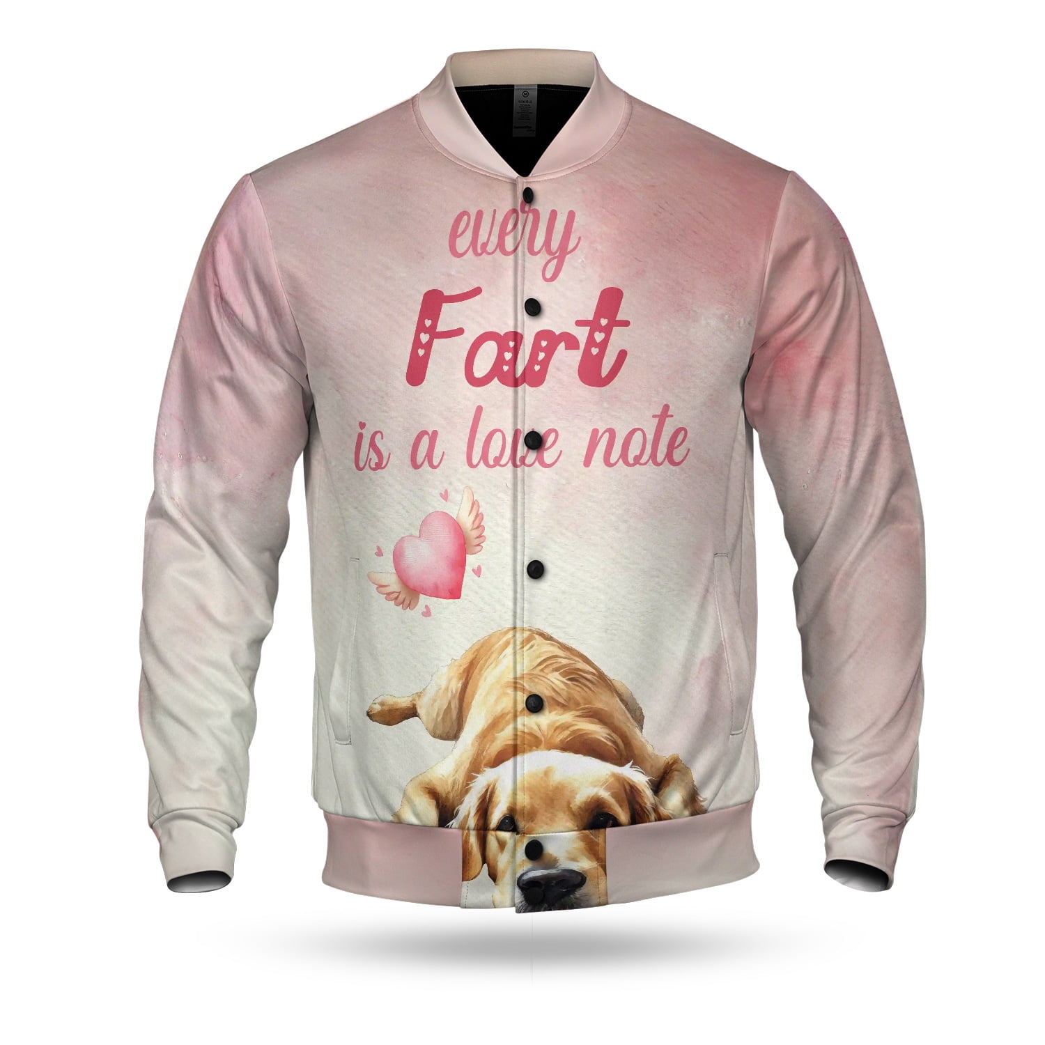 Every Fart is Love Note Golden Retriever Guilty Face Happy Valentine's ...