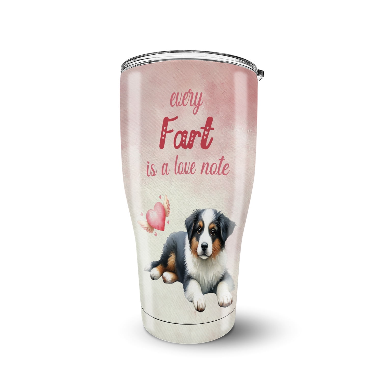 Every Fart is Love Note Miniature American Shepherd Guilty Face Happy ...