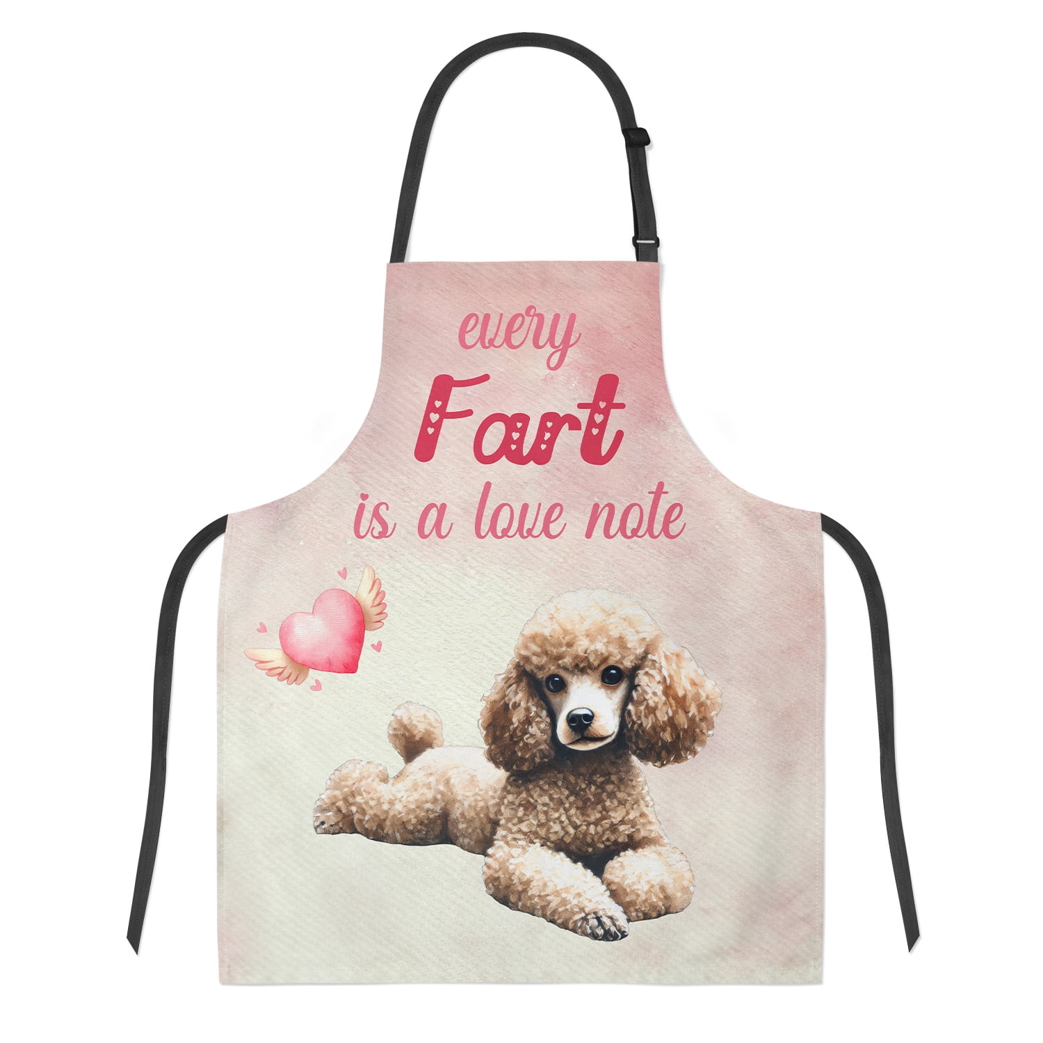 Every Fart is Love Note Poodle Guilty Face Happy Valentine's Apron ...