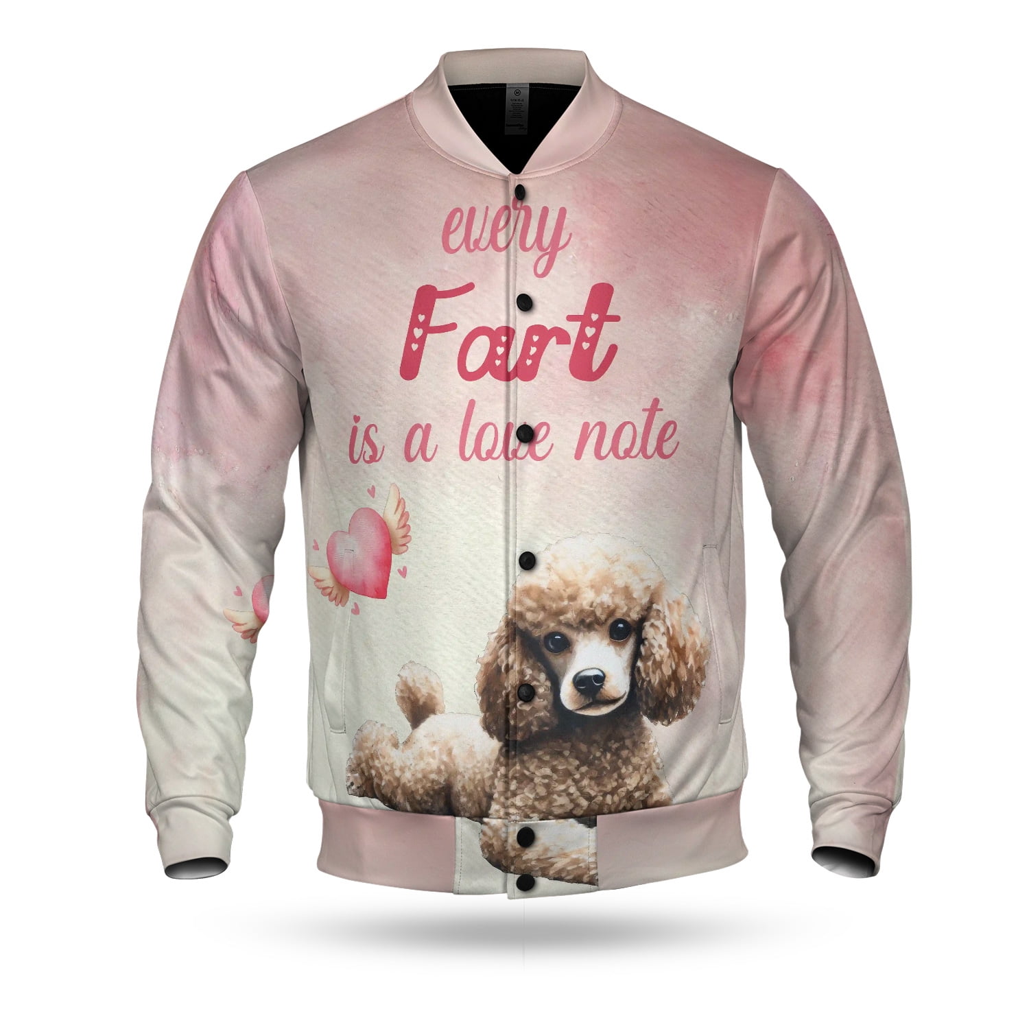 Every Fart is Love Note Poodle Guilty Face Happy Valentine's All Over ...