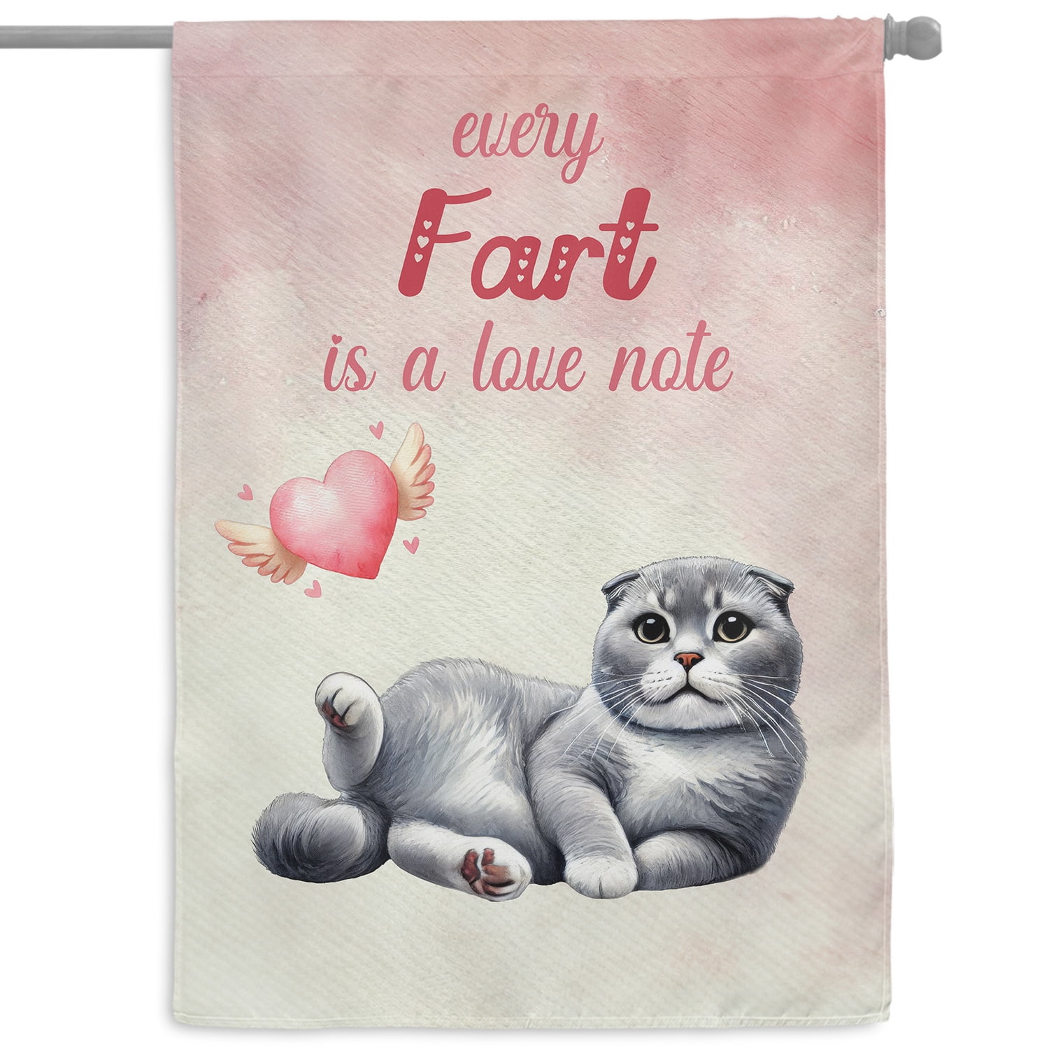 Every Fart is Love Note Scottish Fold Guilty Face Happy Valentine's ...